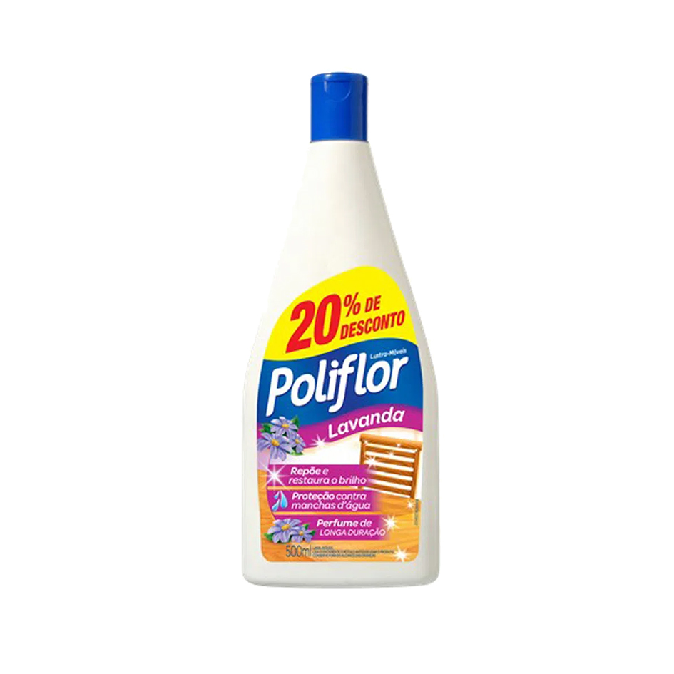 Lustra Móveis Poliflor Lavanda 500ml 20% de Desconto | Supermercado ...