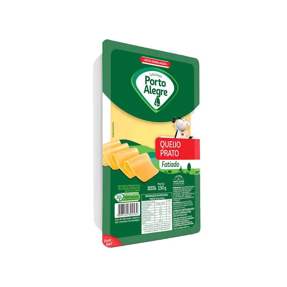 Queijo Prato Porto Alegre Fatiado 150g | Supermercado Cooperativa Consul
