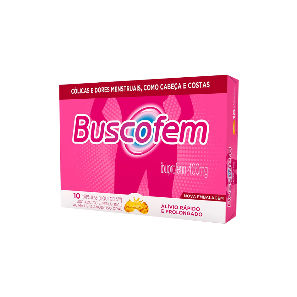 Buscofem 400mg 10 Cápsulas Boehringer | Supermercado Cooperativa Consul