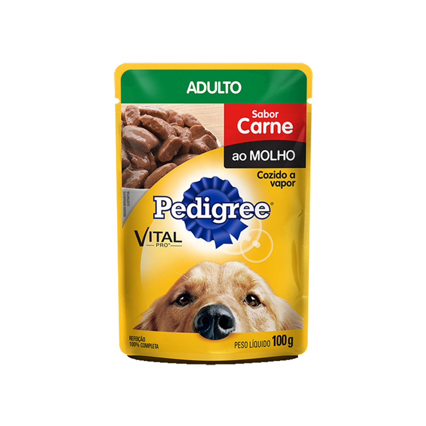 Patê p/ Cães Pedigree Carne Sachê 100g | Supermercado Cooperativa Consul
