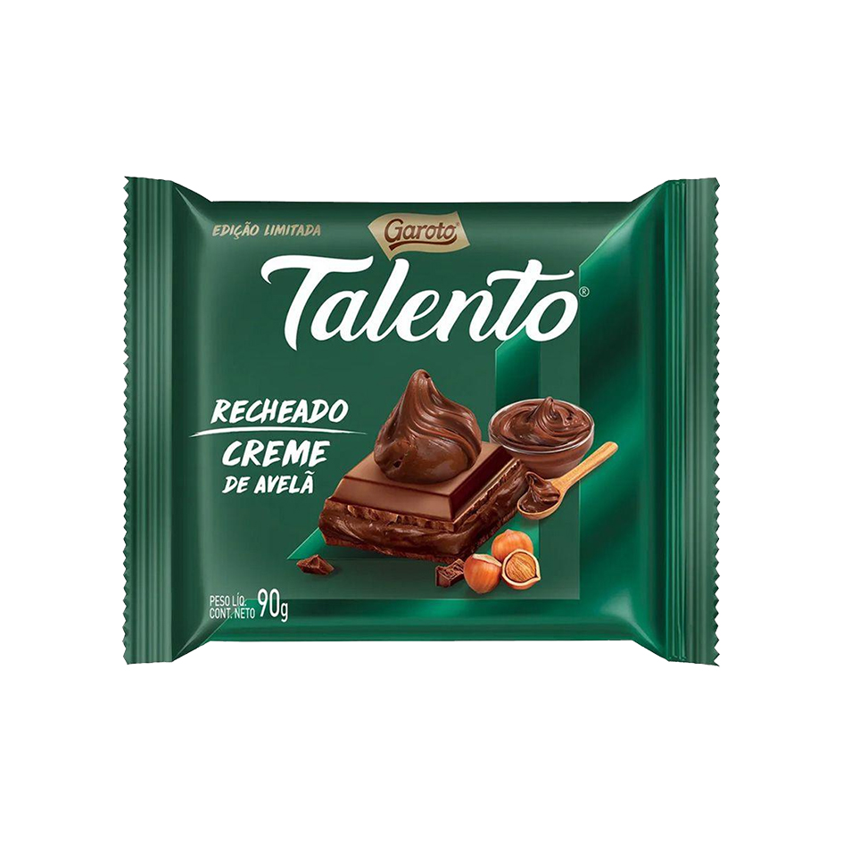 Chocolate Garoto Talento Recheado Creme Avelã 90g | Supermercado ...