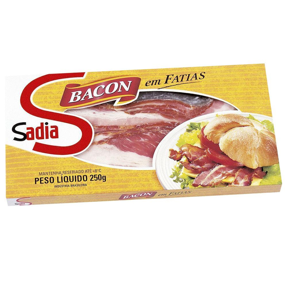 Bacon Sadia Fatiado 250g | Supermercado Cooperativa Consul