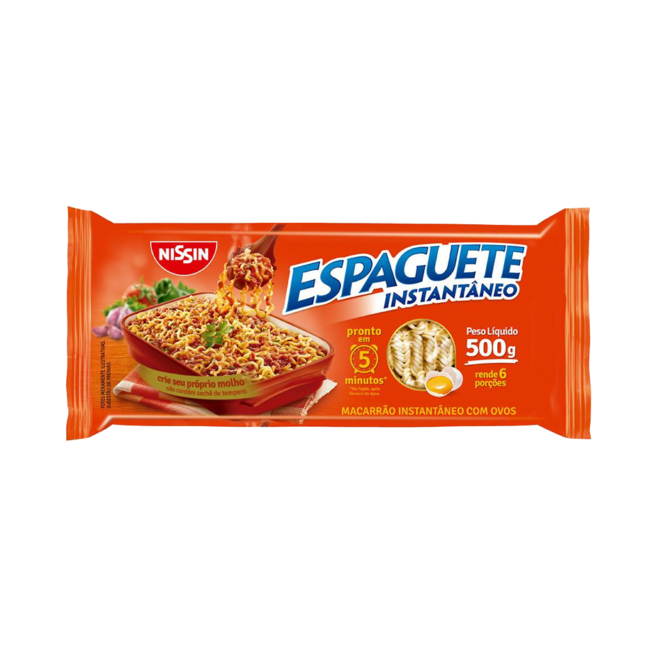 Macarrão Miojo Espaguete pronto em 5 minutos 500g | Supermercado ...