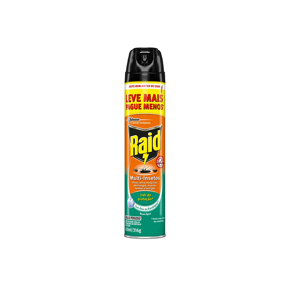 Inseticida Raid Aerosol Multi Eucalipto 420ml Leve Mais Pague Menos ...