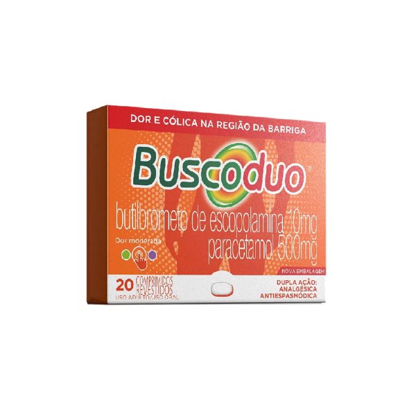 BuscoDuo 10mg + Paracetamol 500mg Boehringer 20 Comprimidos ...