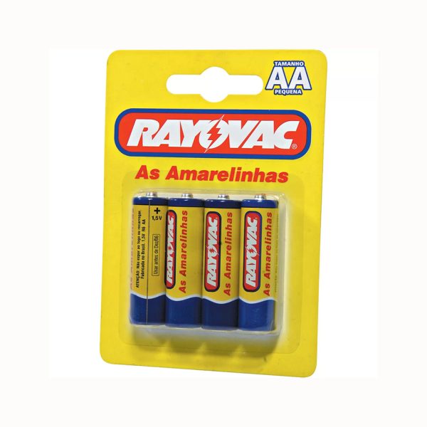 Pilha AA Amarelinha Rayovac c/4 | Supermercado Cooperativa Consul